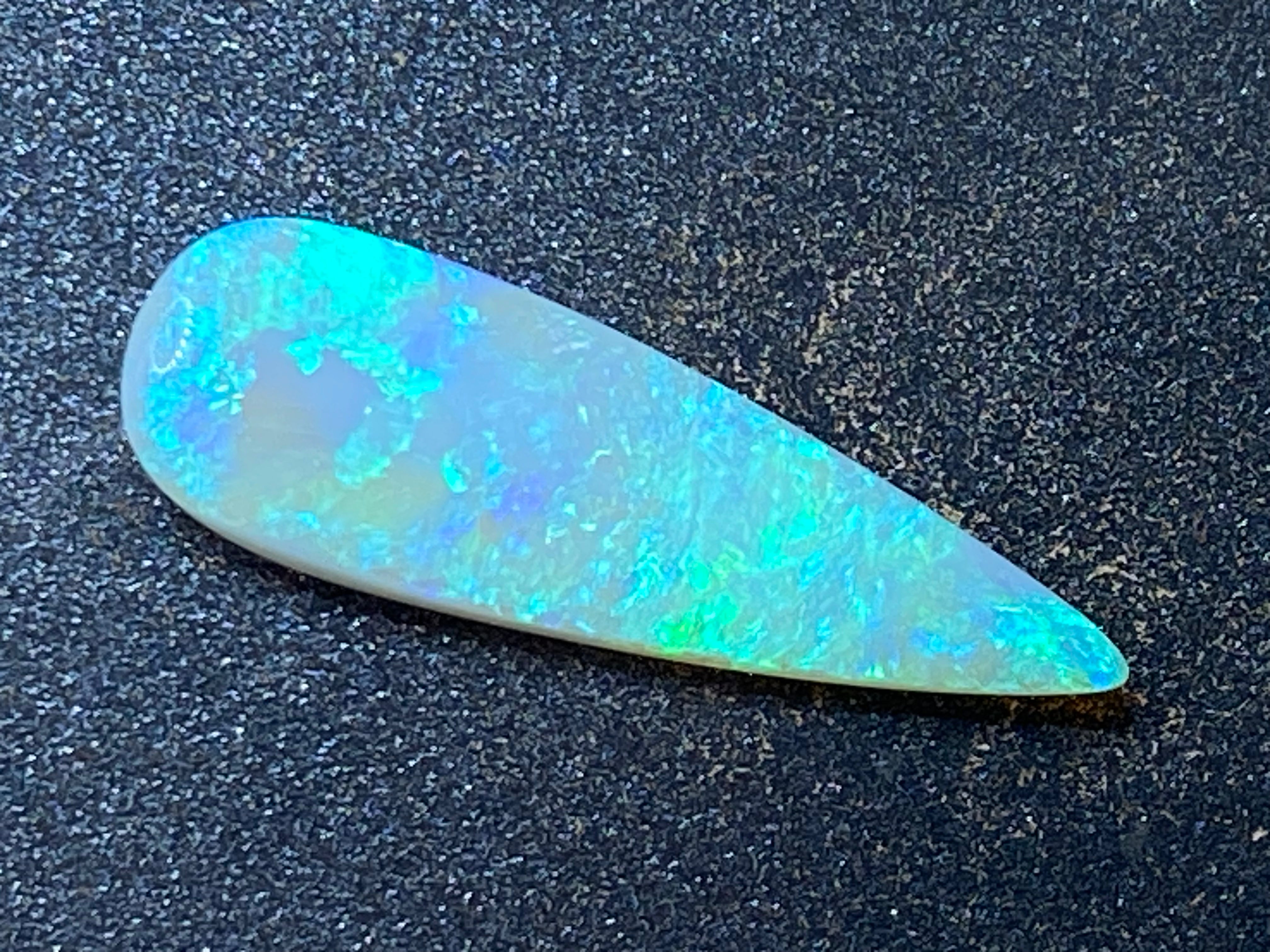 13Cts Polished Natural Australian Opal Lightning Ridge Huge Tear Dro 13cts-polished-natural-australian-opal-lightning-ridge-huge-tear-dro